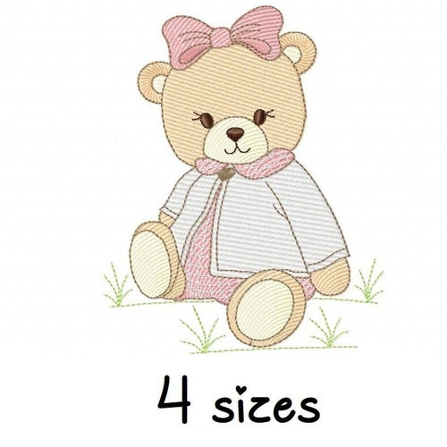 Cute BEAR Embroidery Design Baby Boy Bear Machine Embroidery - Etsy