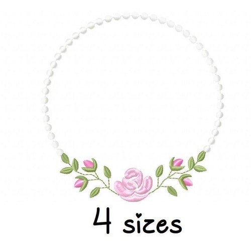 Frame Little Roses Embroidery Designs Frame Embroidery Design - Etsy