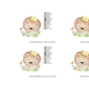 Lovely Lion King Embroidery Designs, Animal Embroidery Design Machine ...