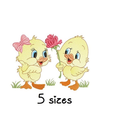 Cute Ducks Embroidery Design Animals Embroidery Design Machine - Etsy