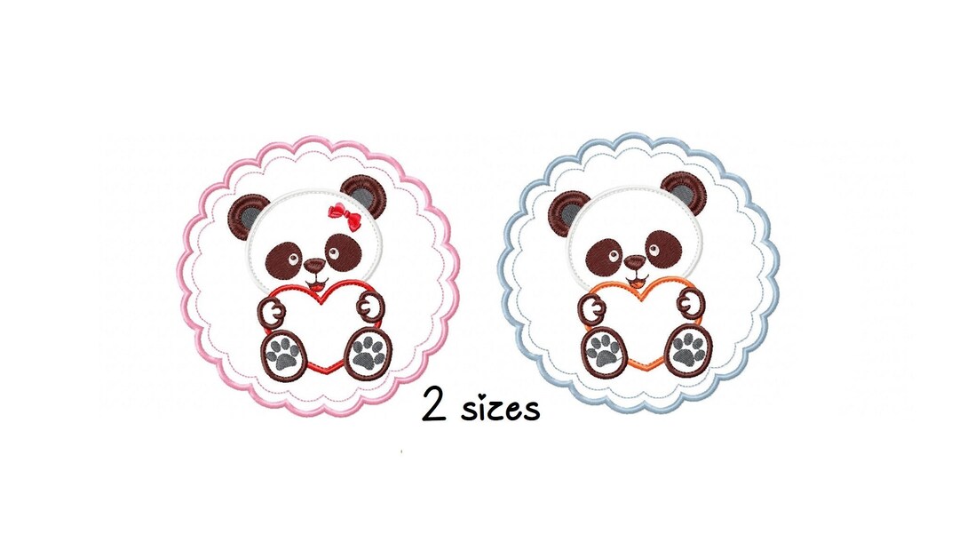 Cute Panda Embroidery Designs, Animals Embroidery Design Machine, Zoo ...