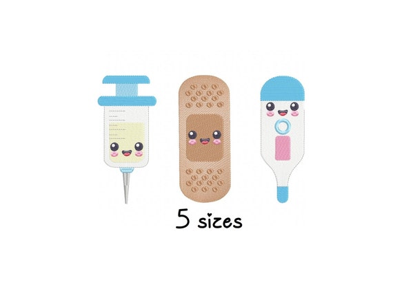 Cute Pharmacy Embroidery Design Health Embroidery Design - Etsy