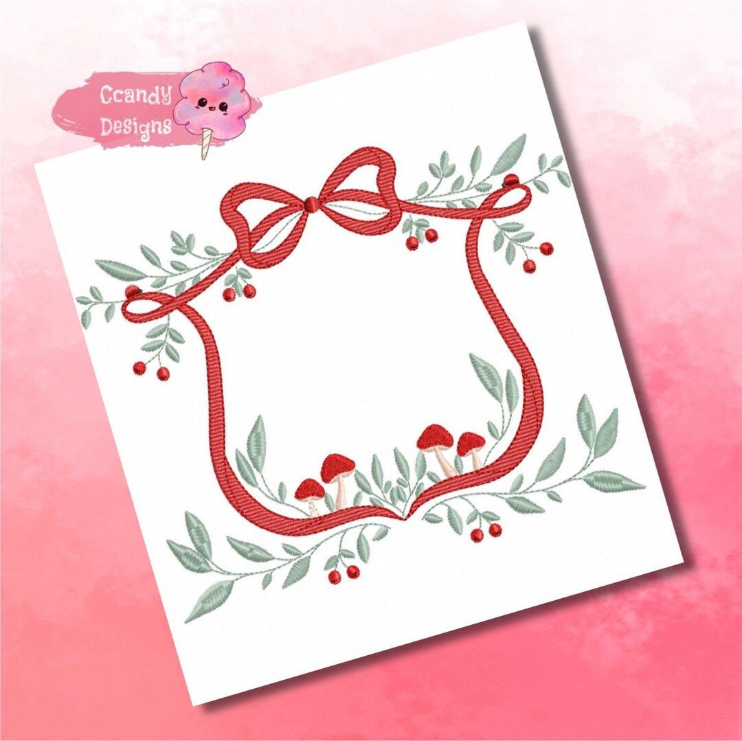 Red Frame Embroidery Designs Frame Embroidery Design Machine Floral ...