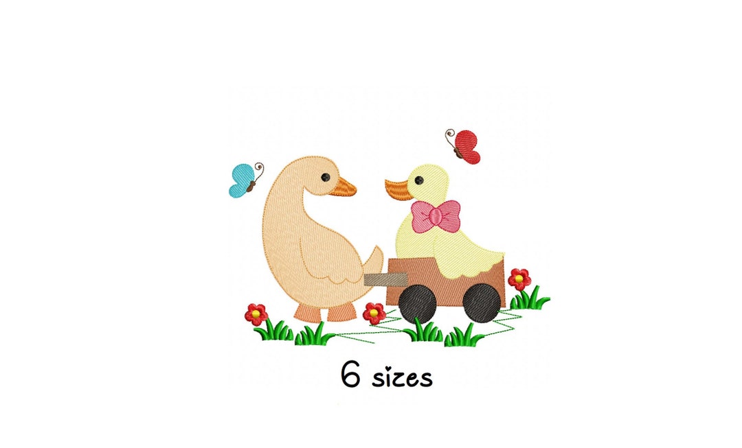 Cute Goose Embroidery Design, Kitchen Embroidery Design Machine, Towel ...