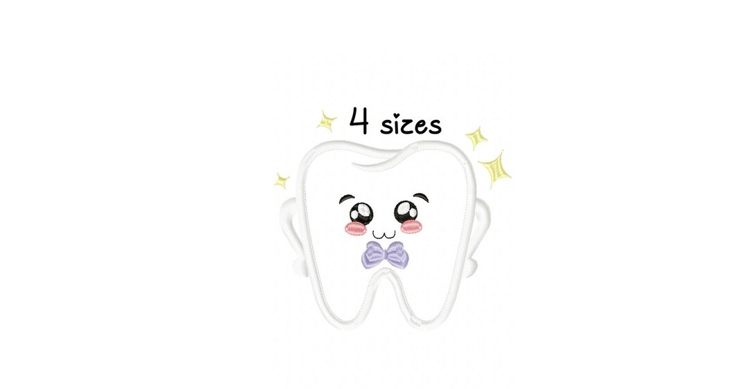 Tooth Boy Embroidery Design, Oral Care Embroidery Design Machine ...