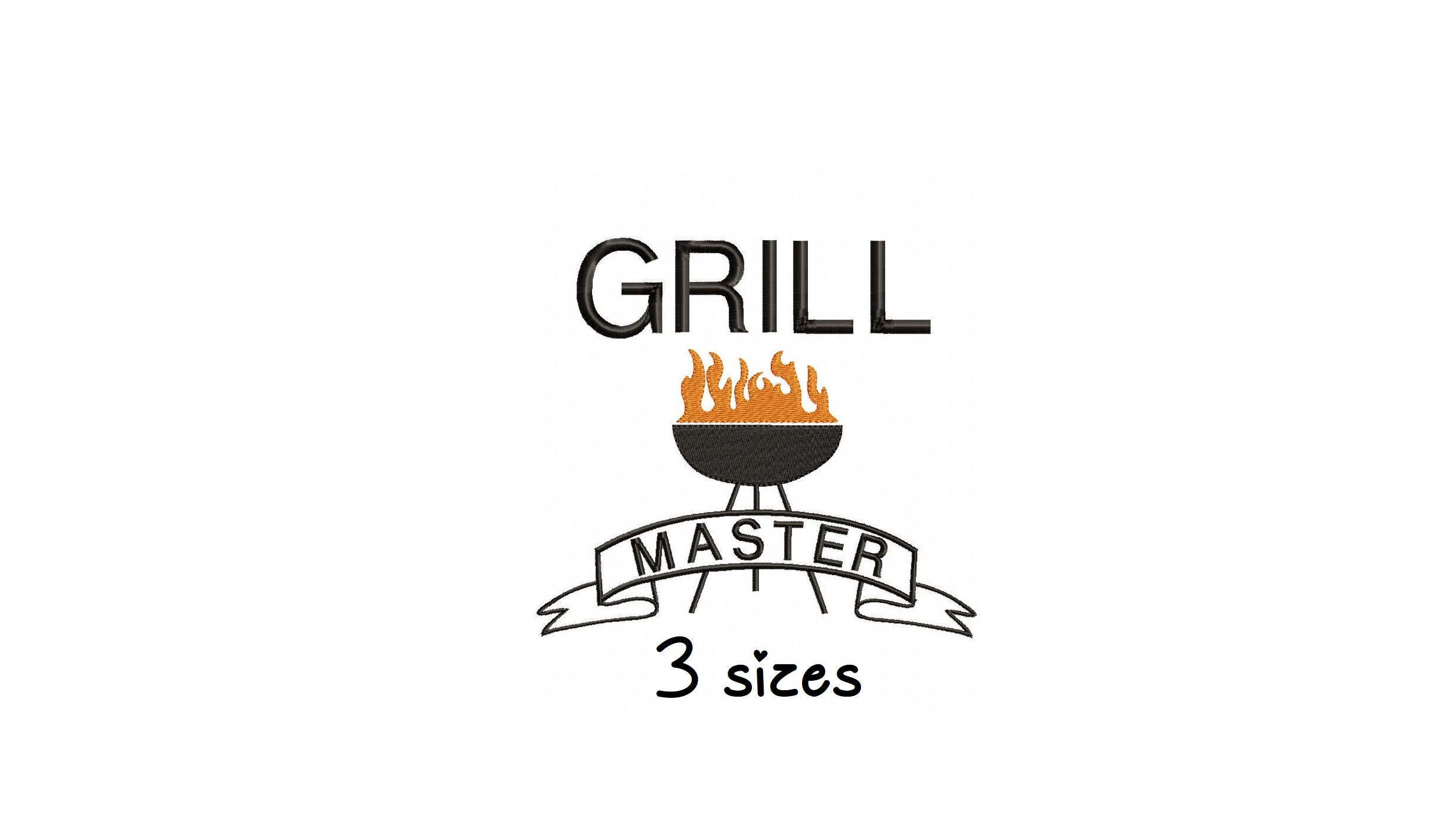 Grill Master Embroidery Design Kitchen Embroidery Design - Etsy