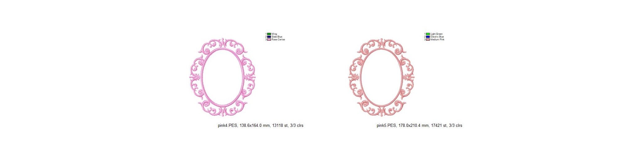 2 Frames Embroidery Designs Frame Embroidery Design Machine - Etsy