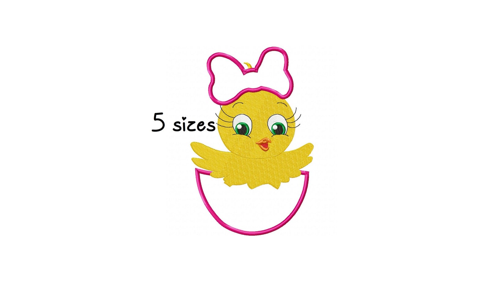 Cute Chick Girl Embroidery Design Animals Embroidery Design - Etsy