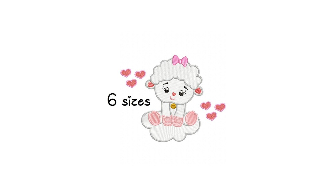 Cute Sheep Embroidery Design, Baby Embroidery Design Machine, Animals ...