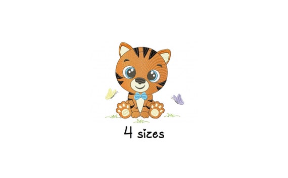 Little Tiger Embroidery Design Baby Embroidery Design - Etsy