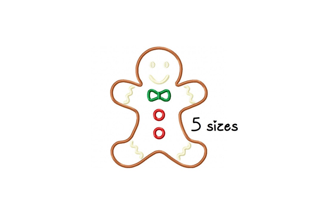 Cute Cookie Embroidery Design, Christmas Embroidery Design Machine ...