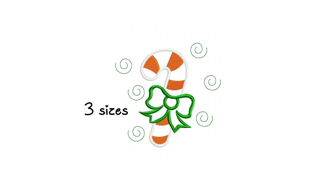 Xmas Candy Applique Embroidery Design, Christmas Embroidery Design ...