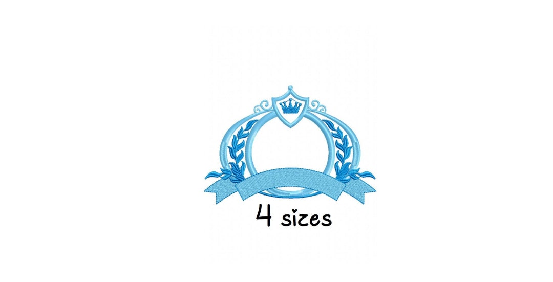 Frame Crown Embroidery Design, Prince Embroidery Design Machine, Baby ...