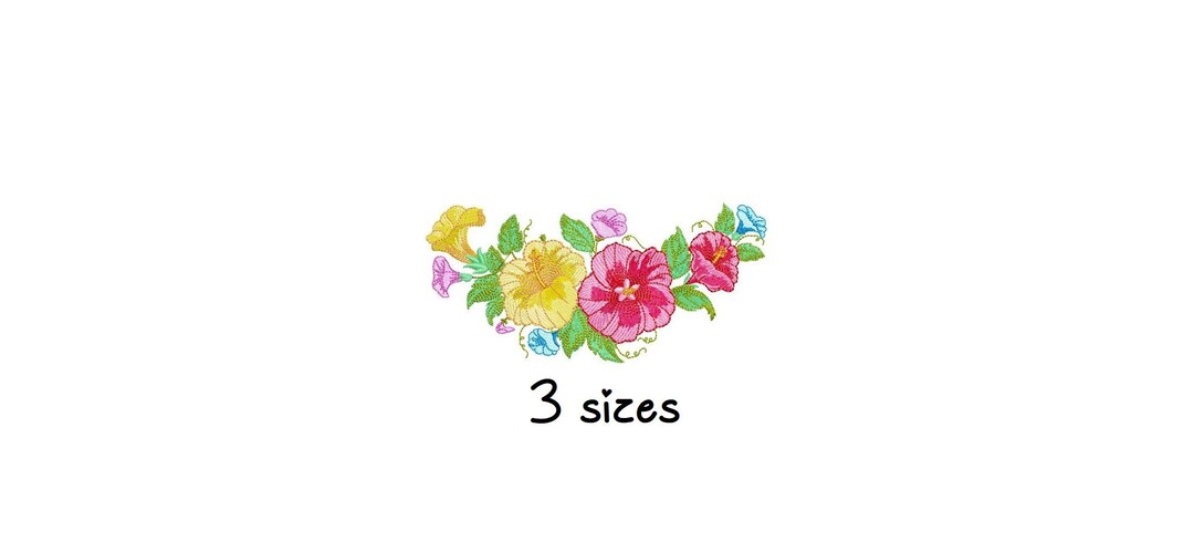 Cute Flowers Embroidery Designs Bouquet Embroidery Design Machine ...