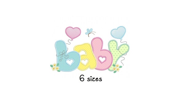 Baby Applique Embroidery Designs Cute Embroidery Design - Etsy Australia