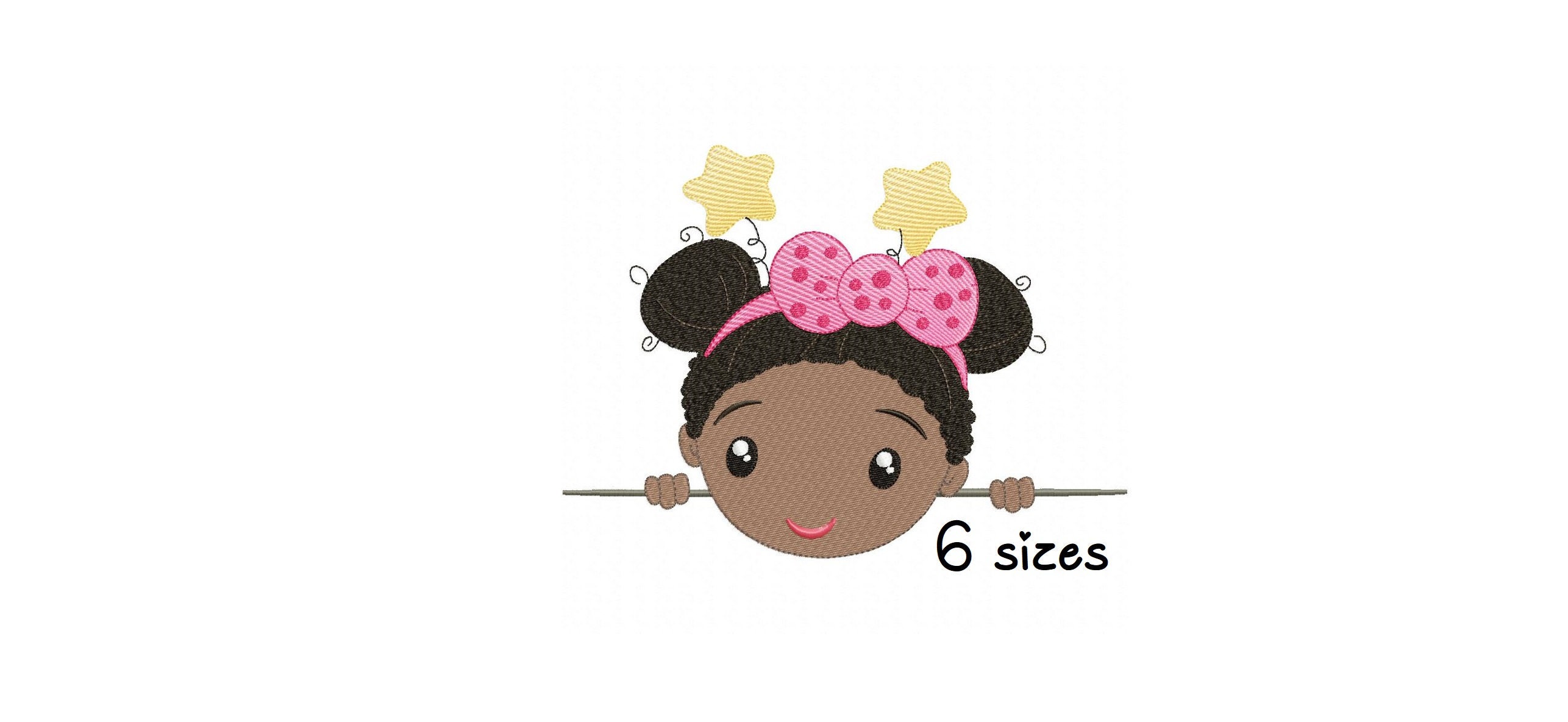 Cute Girl embroidery design Baby embroidery design machine | Etsy