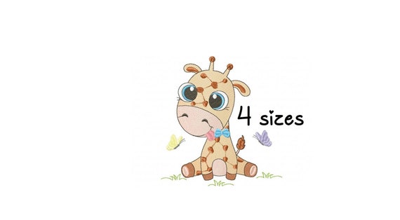 Little Giraffe Embroidery Designs Animals Embroidery Design - Etsy