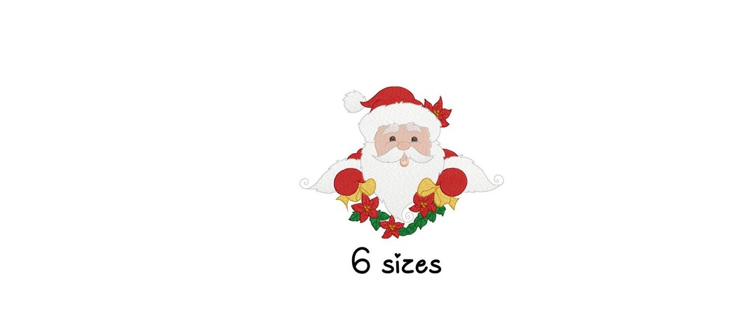 Santa Claus Embroidery Designs, Christmas Embroidery Design Machine ...