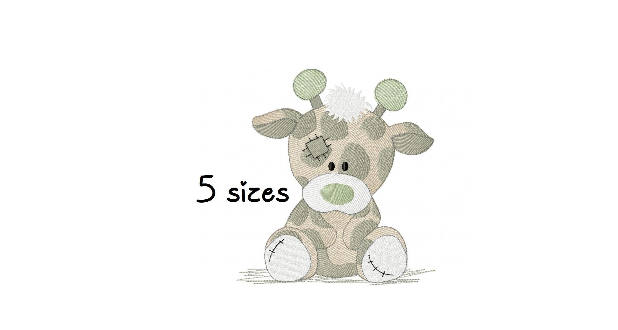 Giraffe Boy Patchwork Embroidery Design, Animals Embroidery Design ...