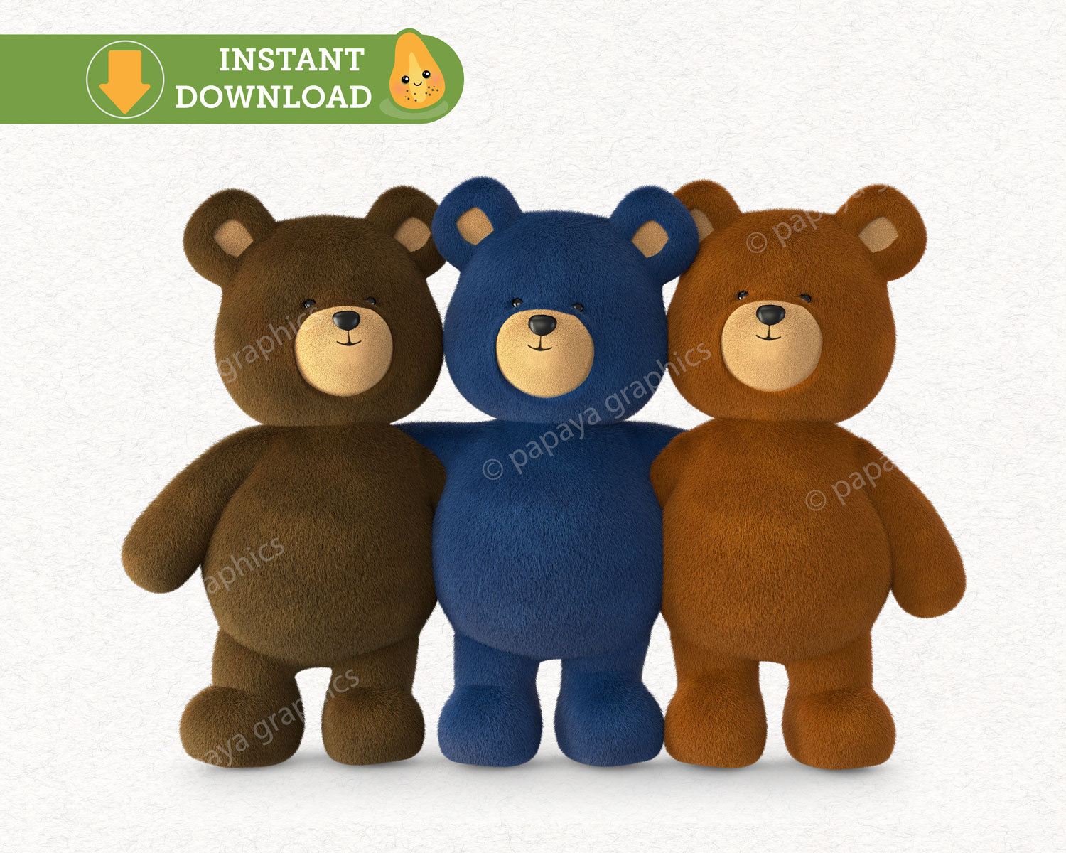 Teddy Bear Clipart for Kids Clipart Bundle, Clip Art for Stickers ...