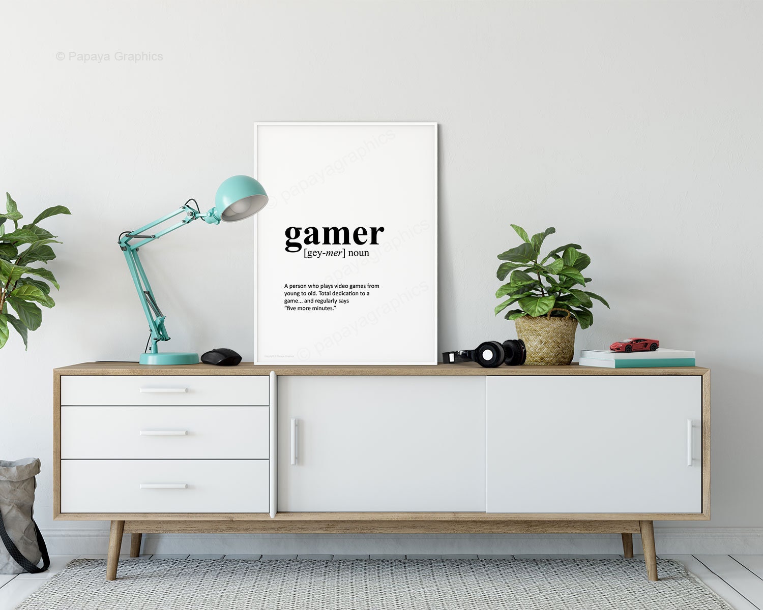 Gamer Definition Poster, Gamer Prints, Gamer Room Prints, Video Gamer ...