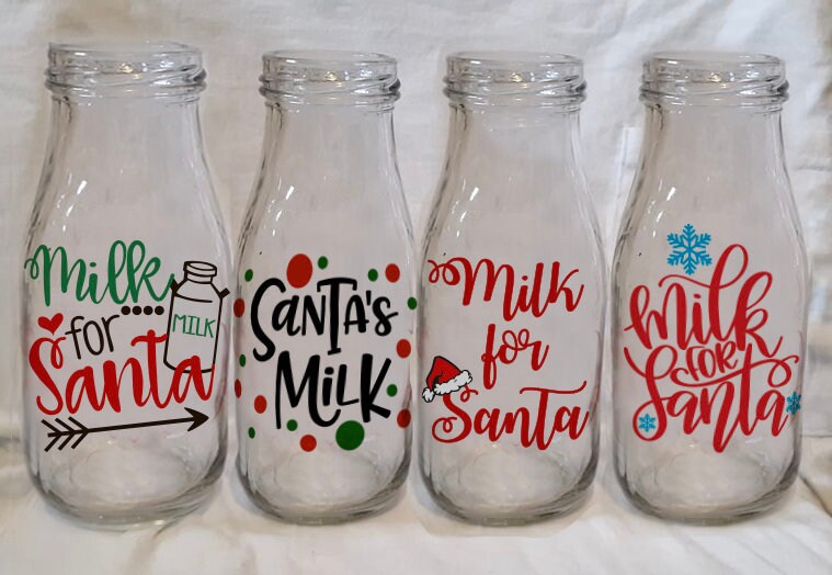 Milk for Santa Bottle Santa's Milk Christmas Milk - Etsy