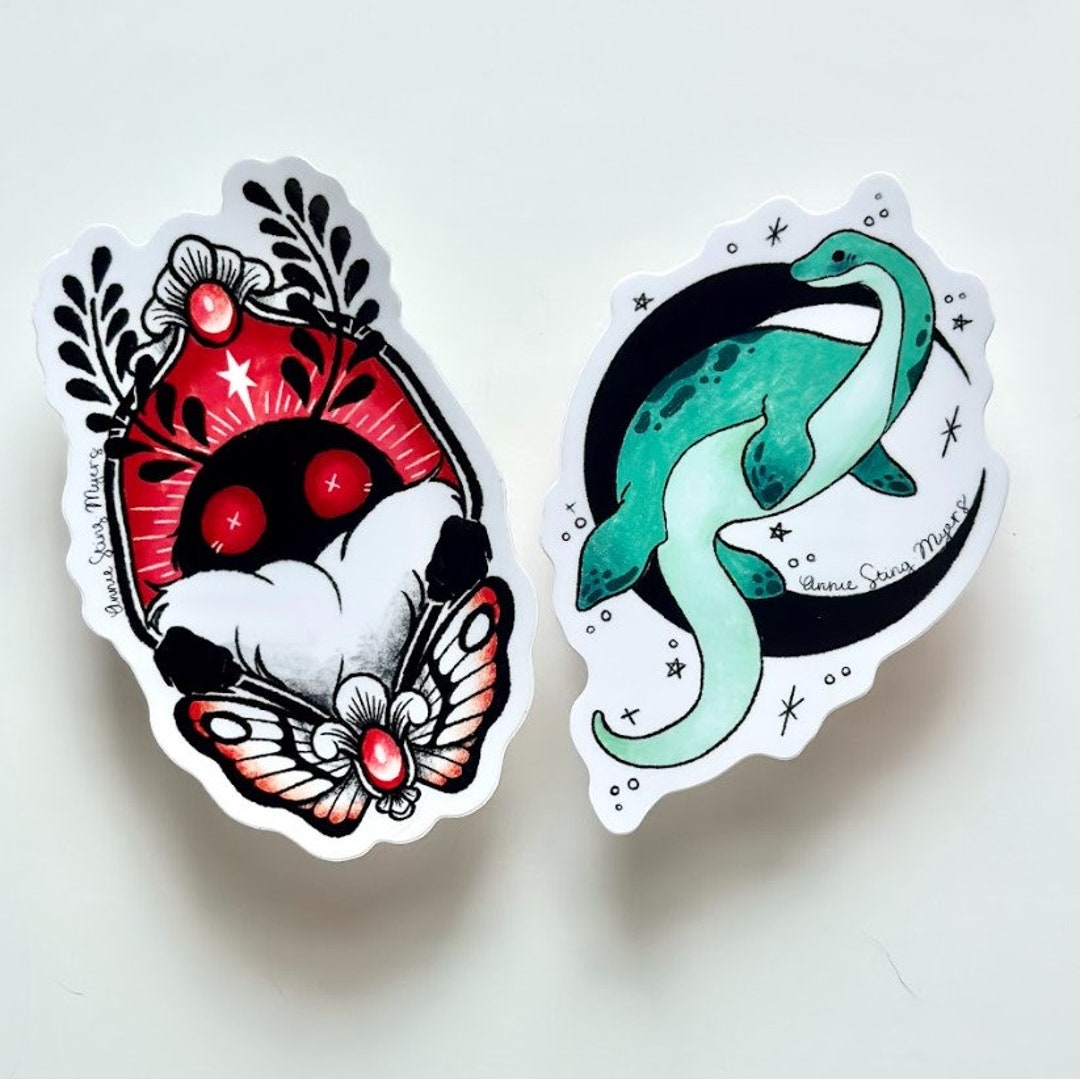 Cryptid Creatures Sticker Collection, Laptop Stickers Journaling ...