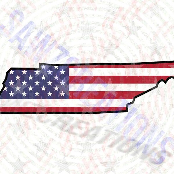 Tennessee Shape - Etsy
