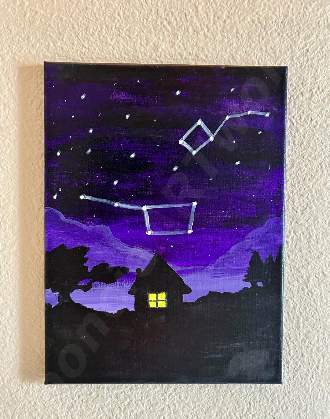 Big Dipper Little Dipper Original Acrylic Painting - Etsy