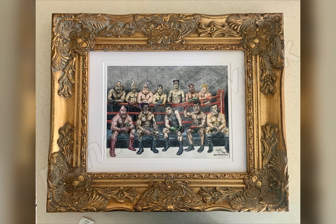 Mike Tysons Punch-out ORIGINAL Artwork Framed - Etsy