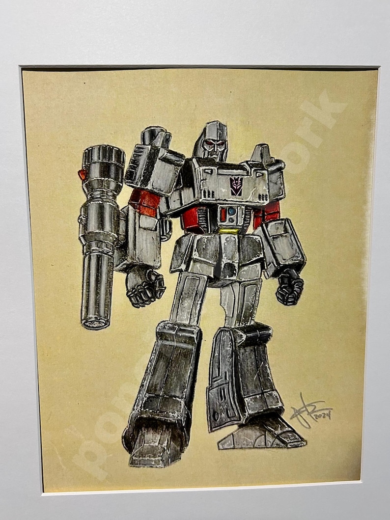 Megatron Transformers Hand-signed Art Print - Etsy