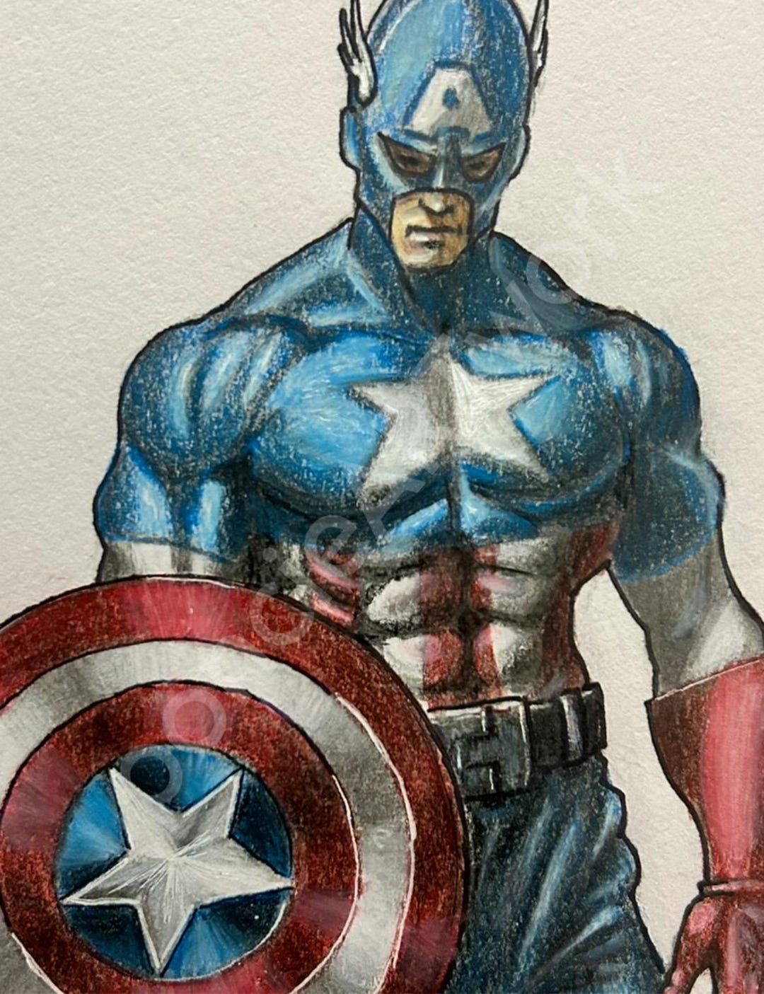 Captain America – Signed Fan Art Print - Etsy