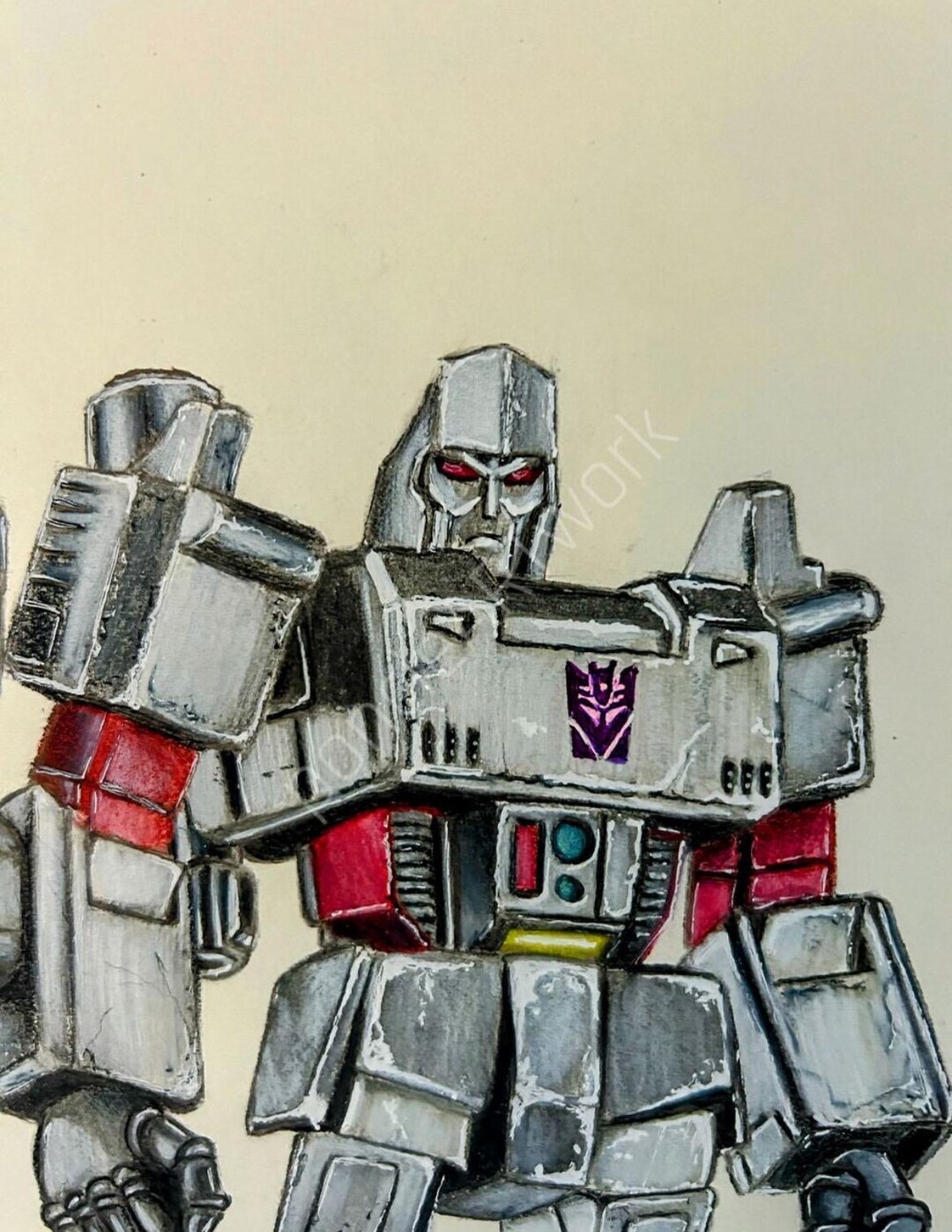 MEGATRON G1 Original Artwork - Etsy
