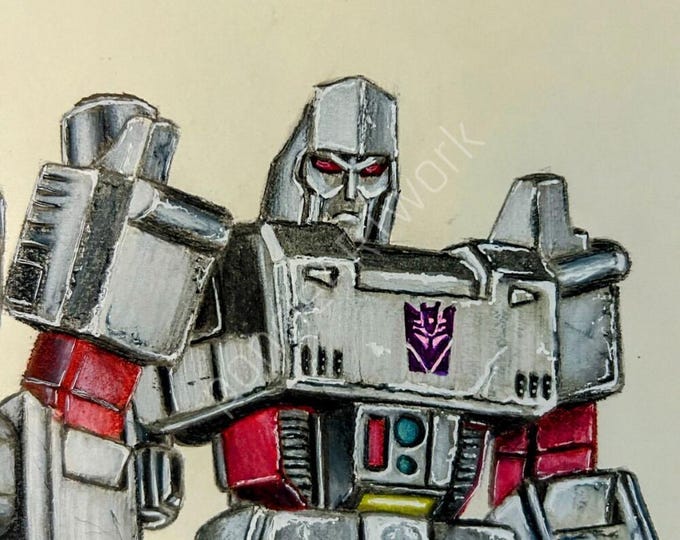 MEGATRON G1 Original Artwork - Etsy