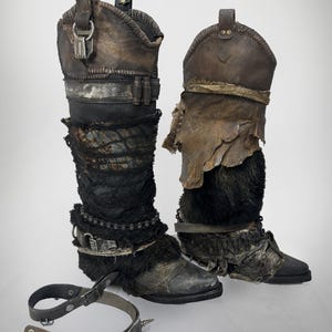 Custom Shoes - Leather - Postapocaliptic- Wasteland Warrior- Boots ...