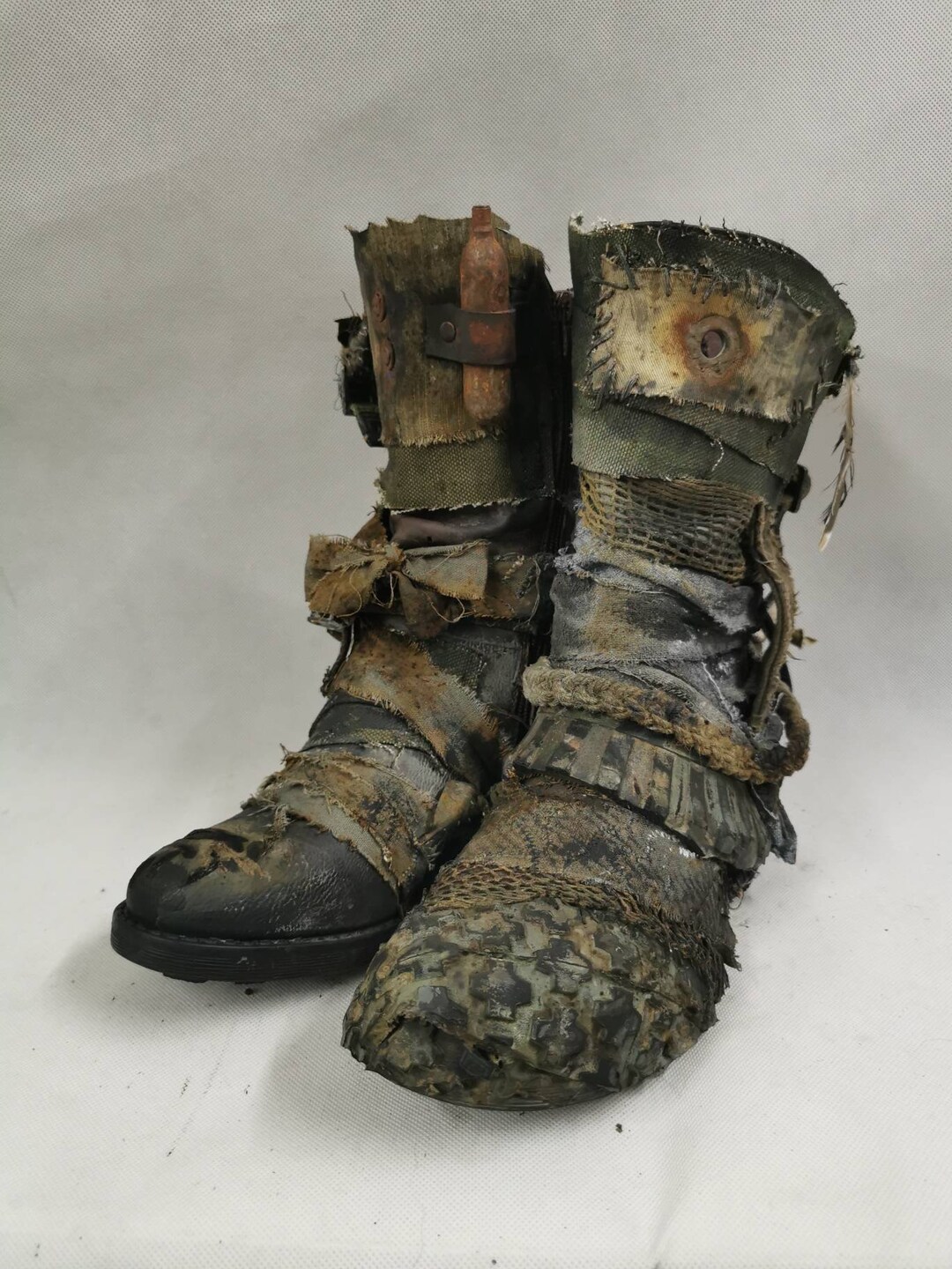 Custom Shoes - Leather - Postapocaliptic- Wasteland Warrior- Boots ...