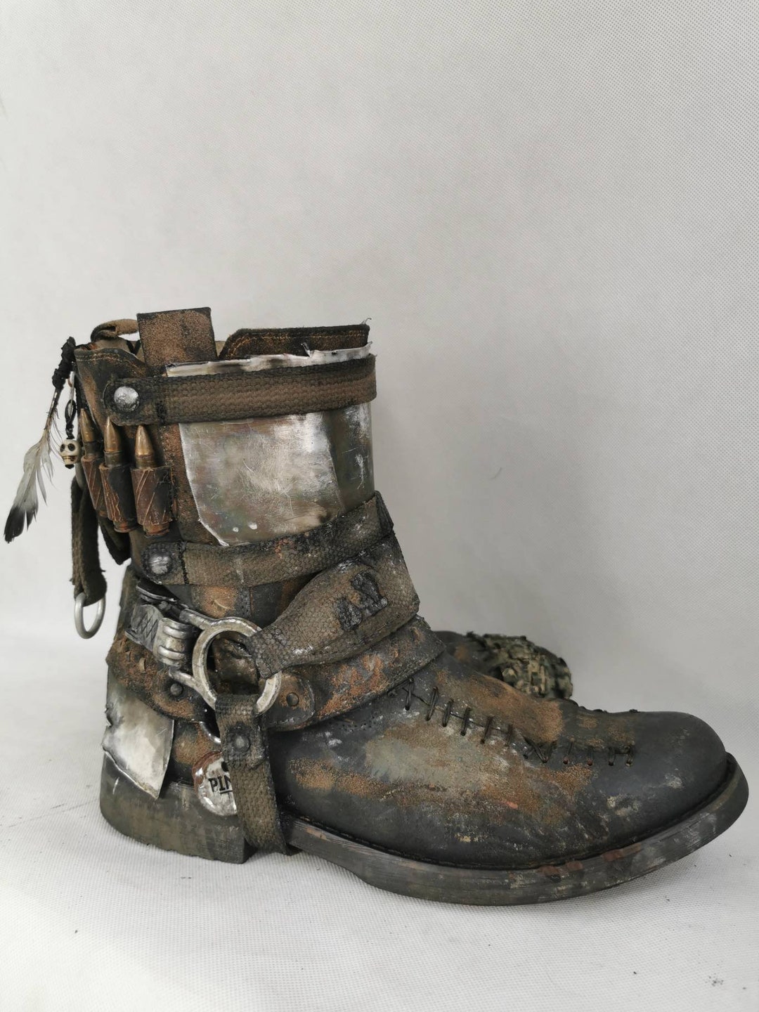 Postapocaliptic- Wasteland Warrior- Boots- Motocycles Boots - Dystopy ...