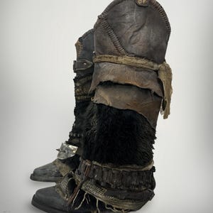 Custom Shoes - Leather - Postapocaliptic- Wasteland Warrior- Boots ...