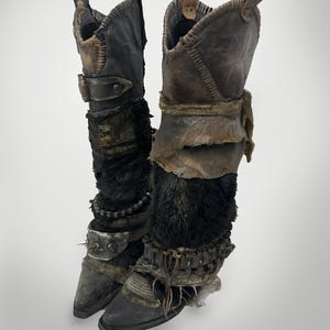 Custom Shoes - Leather - Postapocaliptic- Wasteland Warrior- Boots ...