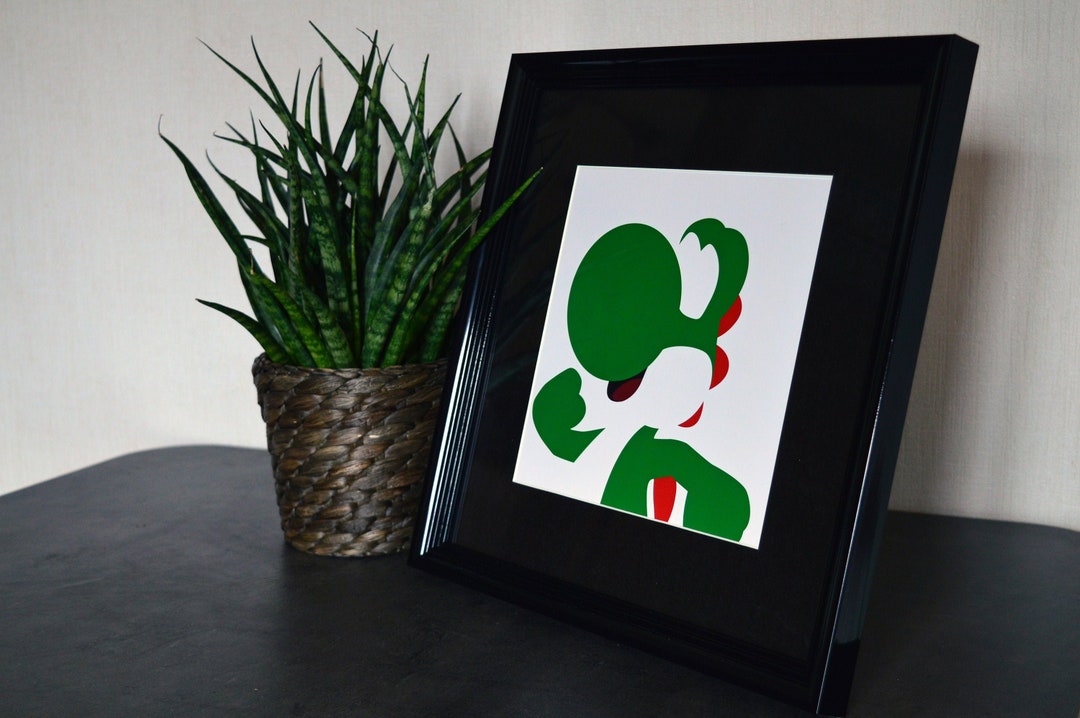YOSHI Original Art Poster Super Mario Nintendo Super Mario - Etsy
