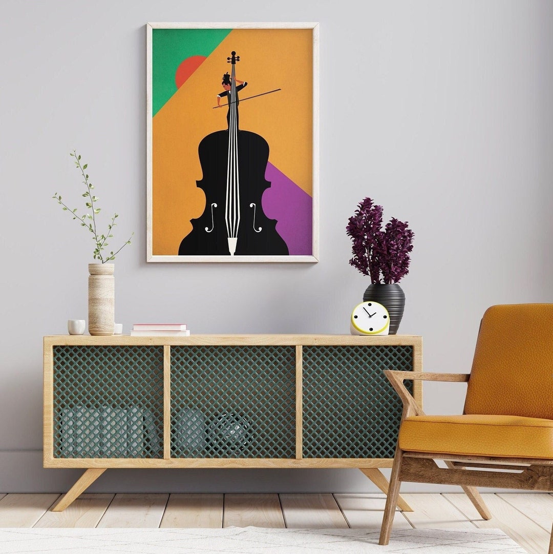 Musical Art Décor Cello Print Classical Music Graphic Art - Etsy