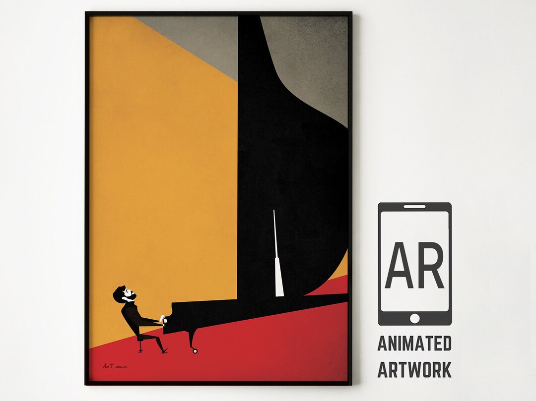 Piano Art Music Modern Art Piano Poster Gift for Pianist Classical ...