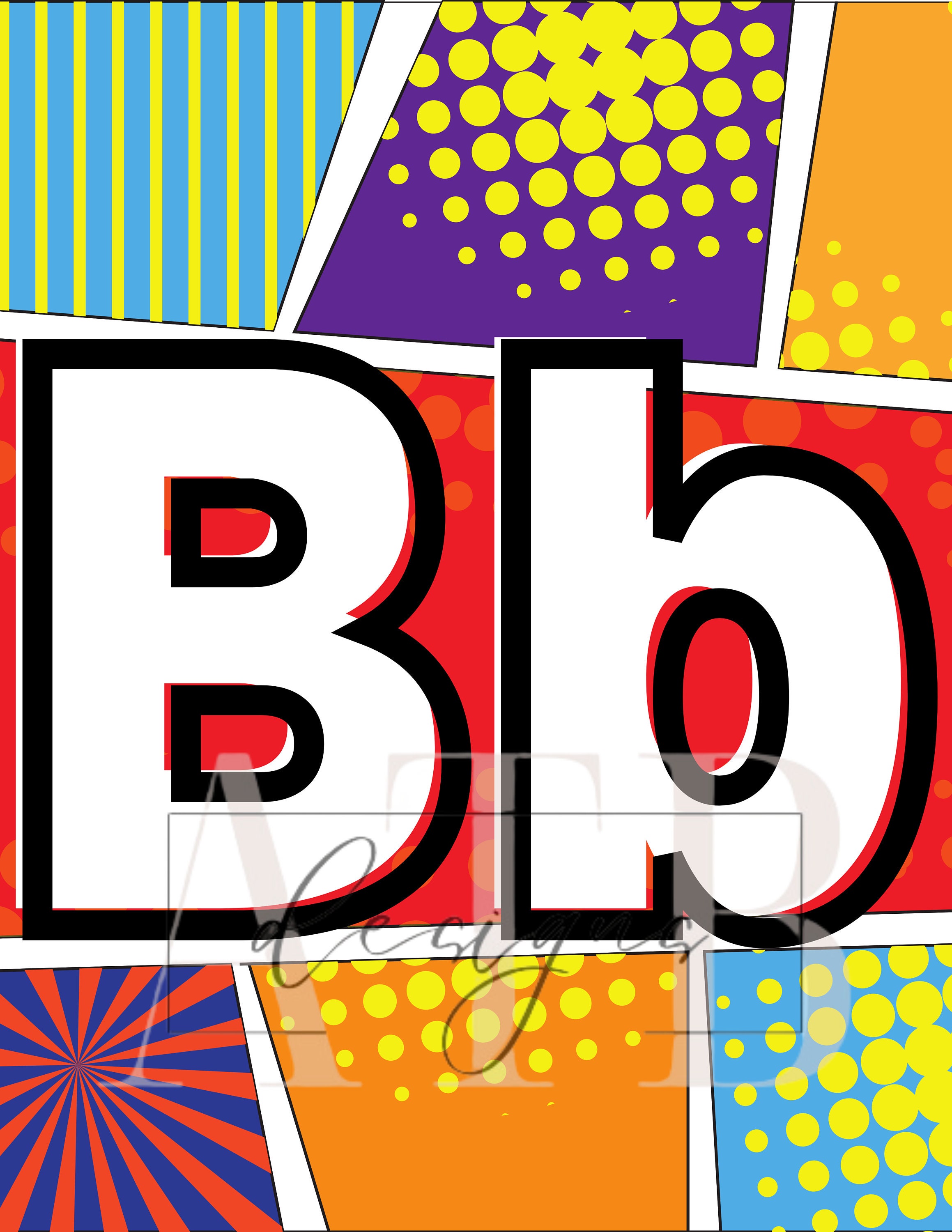 Printable Alphabet Super Hero ABC Wall - Etsy