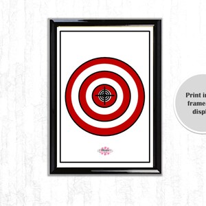 Target PRINTABLE Poster, Modern Wall Art, Instant Download,red Target ...