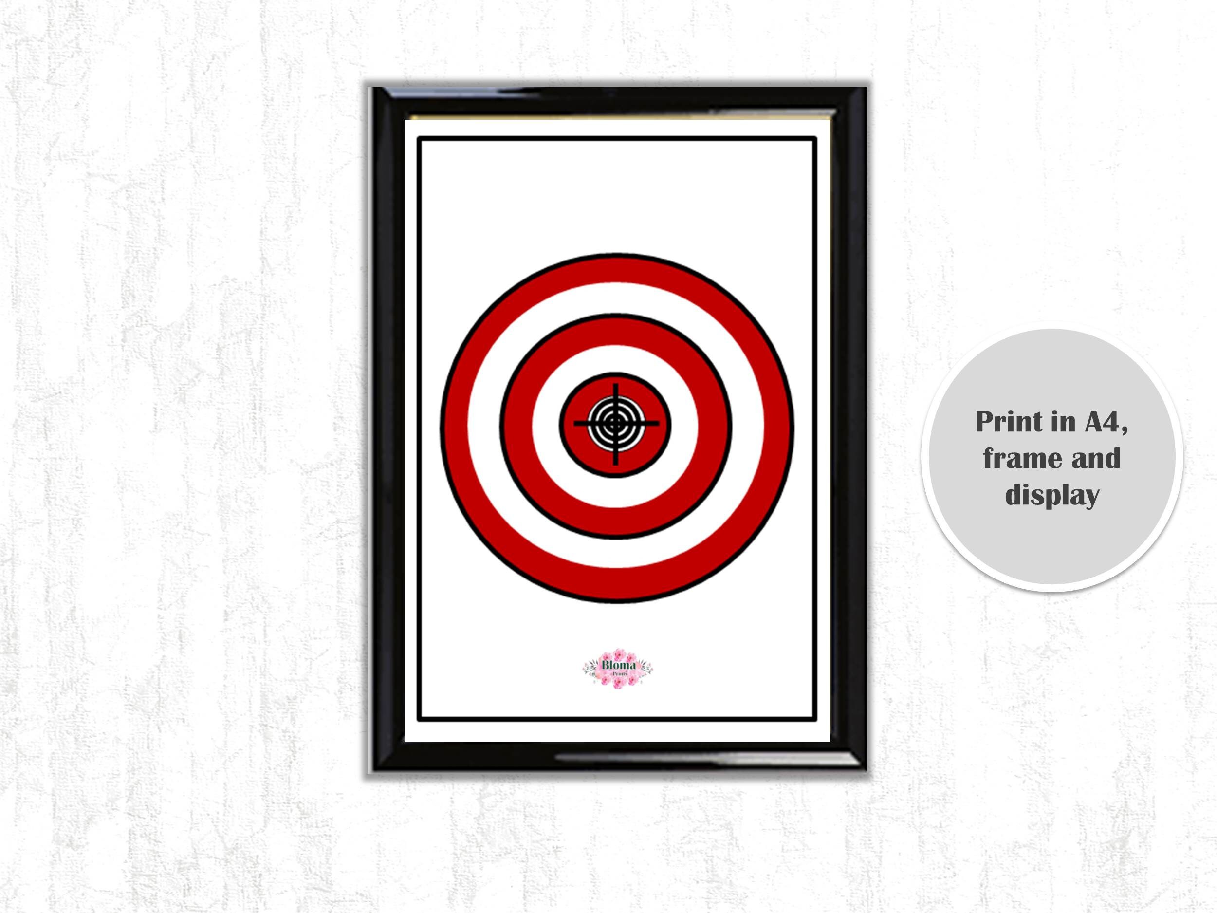 Target PRINTABLE Poster, Modern Wall Art, Instant Download,red Target ...