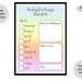Daily Feelings Tracker PRINTABLE Children/kids Feelings Chart Mental ...