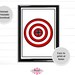 Target PRINTABLE Poster, Modern Wall Art, Instant Download,red Target ...