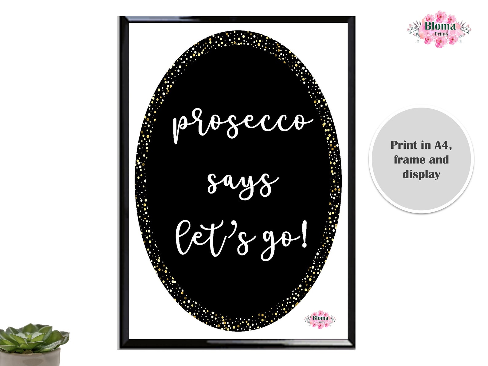 Prosecco PRINTABLE Poster Drink home Decor Modern Wallart | Etsy