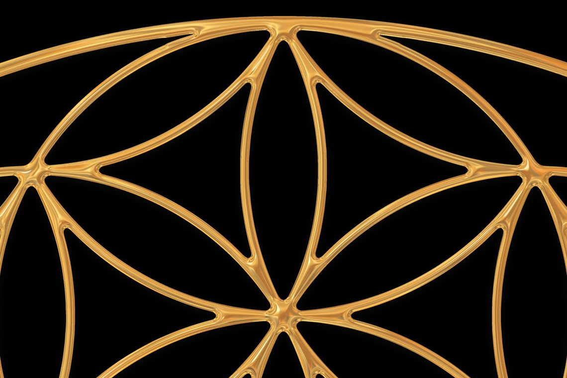 Sacred Geometry Symbol, “flower of Life” Design, Remarkably Refined ...