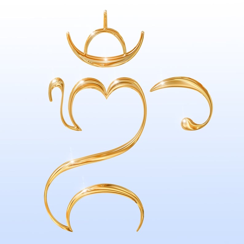 Balinese Om Symbol. Ongkara in the Aksara Bali Script. Aum. | Etsy